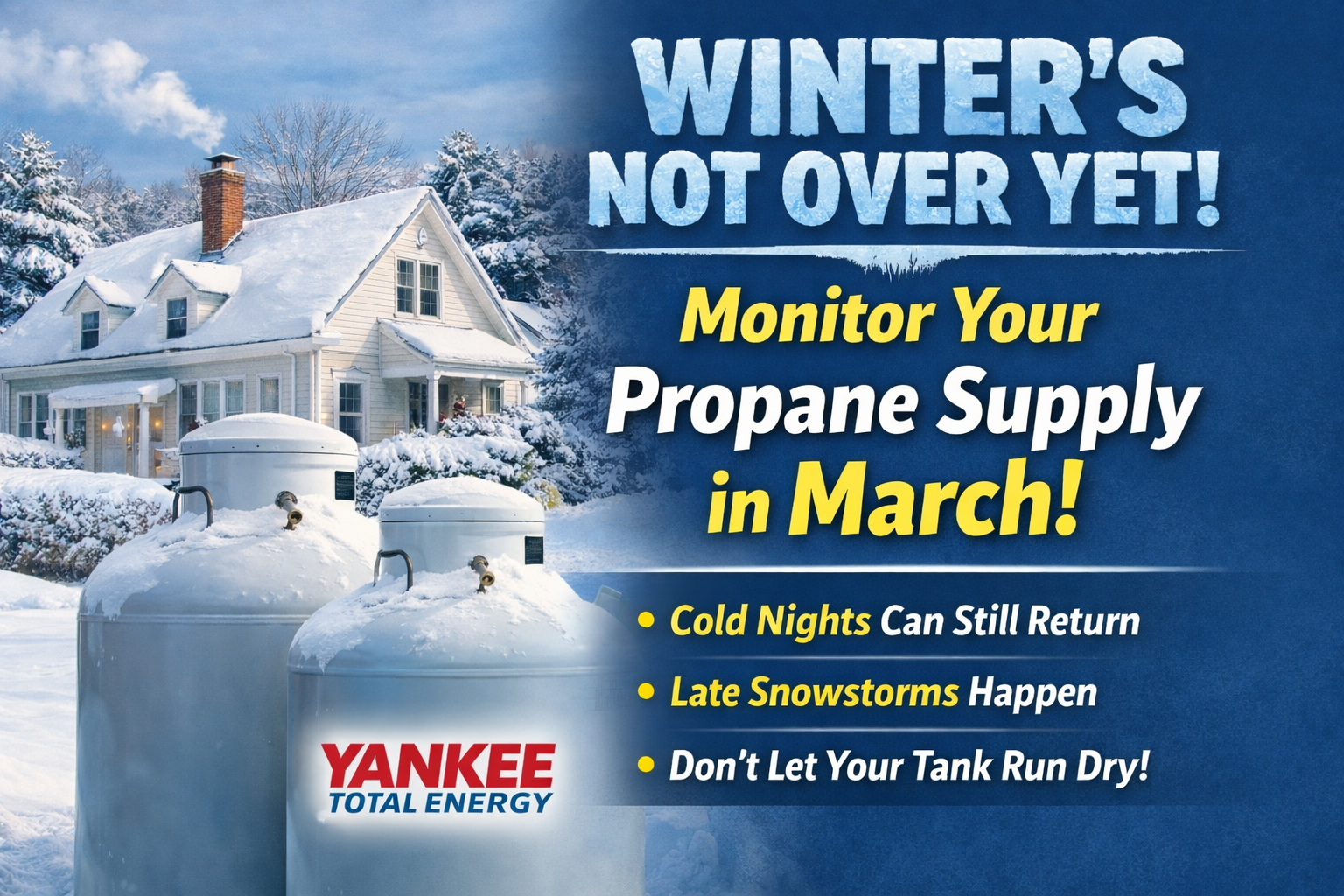 Propane in March: Why CT Homes Still Need Reliable Fuel